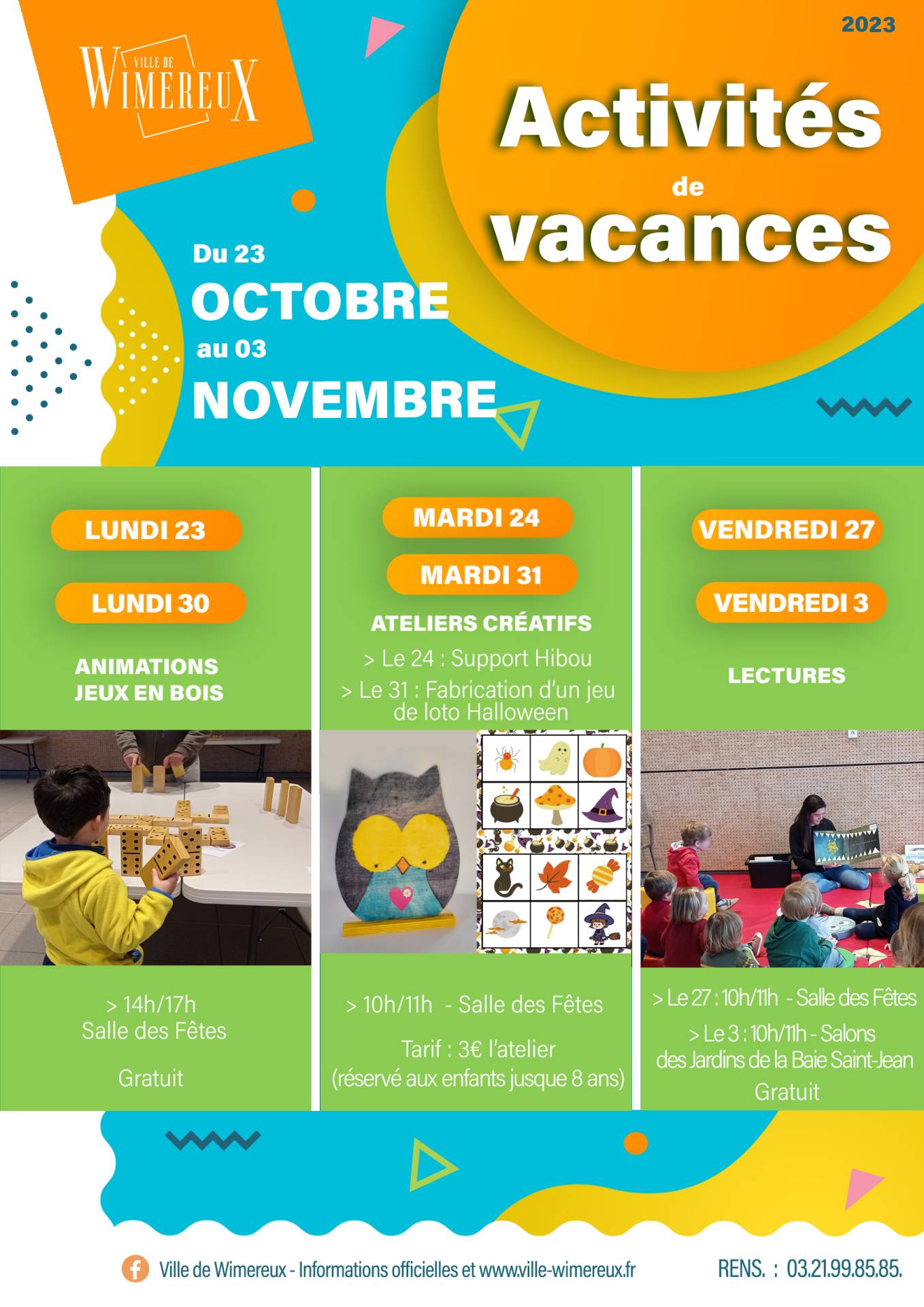 Activités vacances d'octobre - Ville de Wimereux